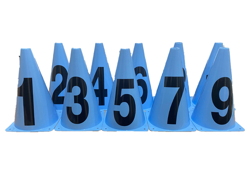 Marker Cone Blue Numbered 1-10 – Goodbuddy Sports